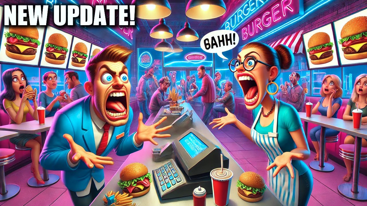 New Update in This Extremely Chaotic Fast Food Simulation Game! | Fast ...