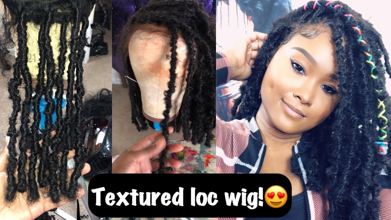 Textured faux loc wig!!! Janet collection hair! - YouTube