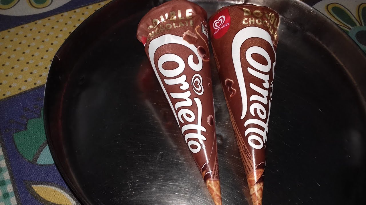 CORNETTO DOUBLE CHOCOLATE ICE CREAM - YouTube