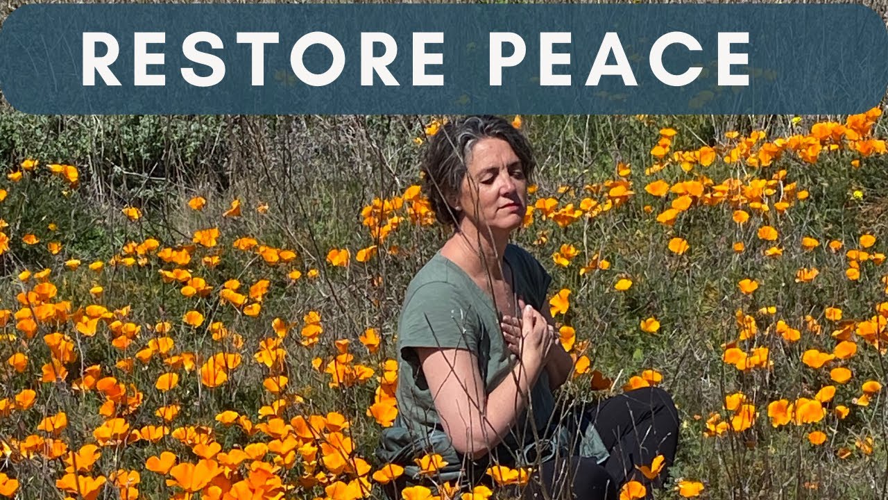 Mindful Yoga To Restore Peace - Find Your Inner Peace - YouTube