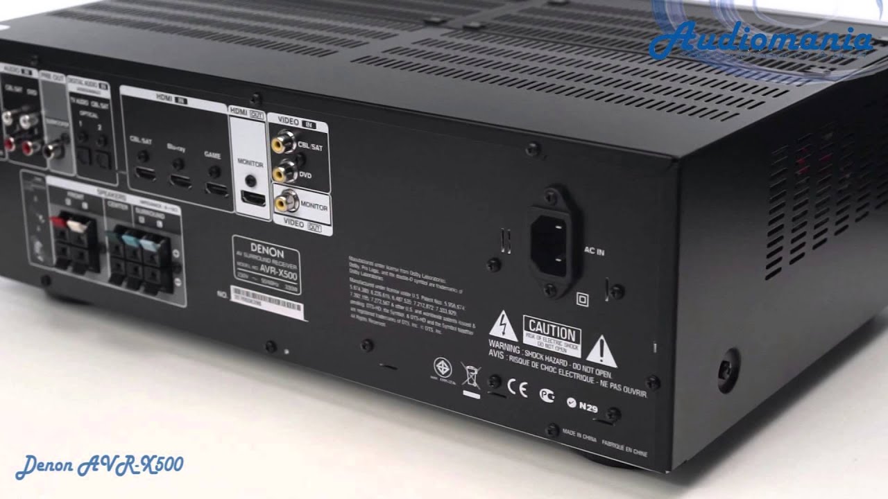 AV ресивер Denon AVR X 500 - YouTube
