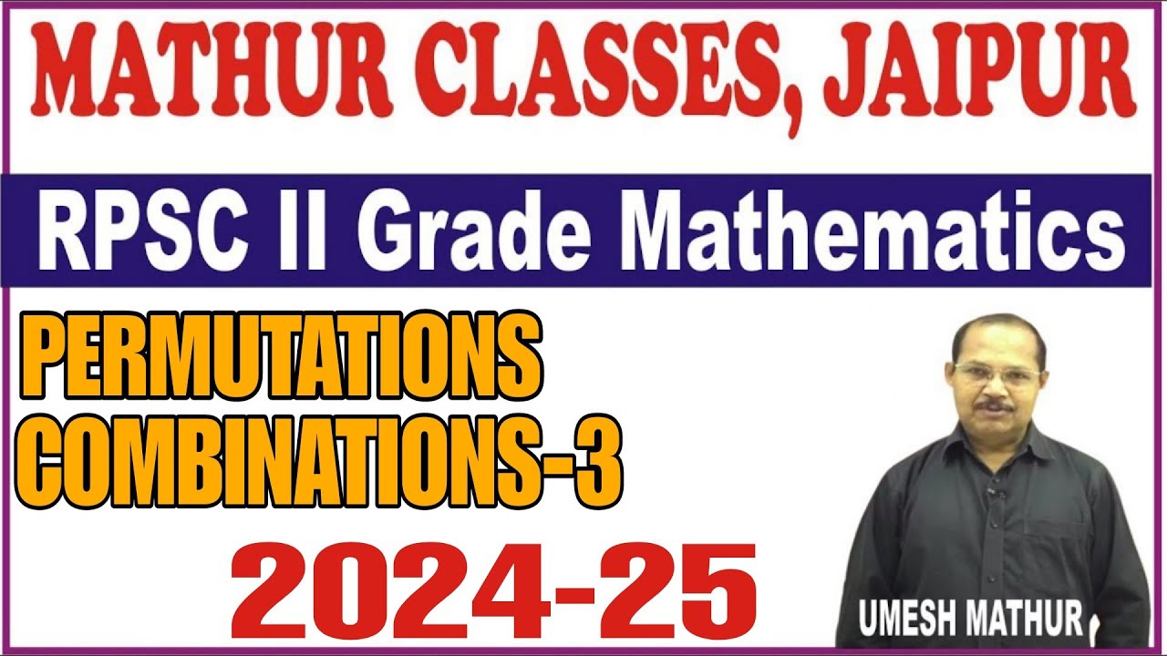 permutation and combination by mathur sir for 2nd grade ‎@2ndgrademaths ...