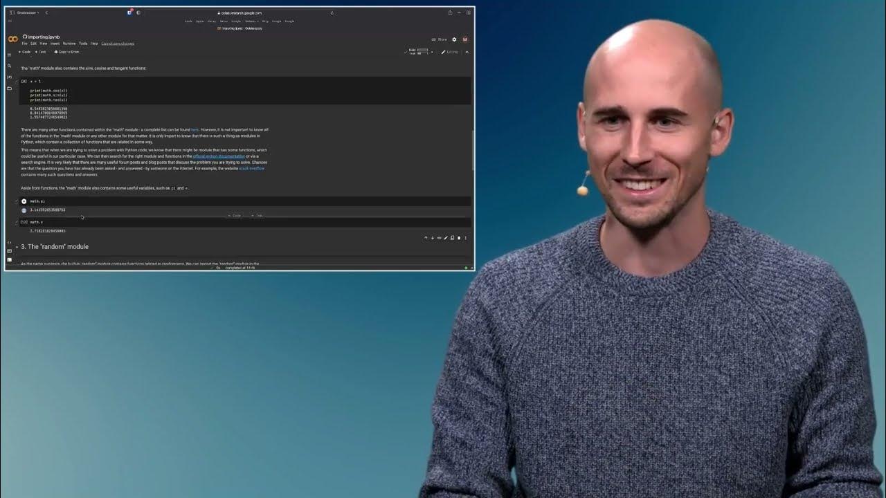 Importing - Math module - Python - YouTube