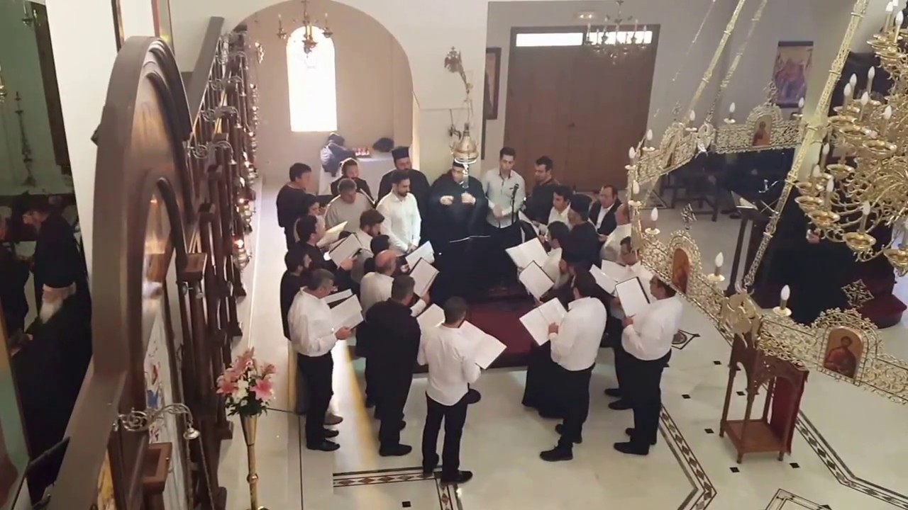 Η Βυζαντινή Χορωδία Πέτρας και Χεροννήσου στον Αγ. Αντώνιο - YouTube