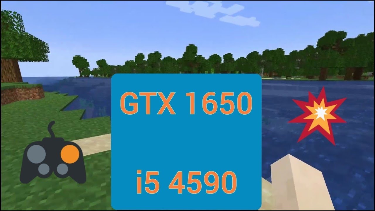 GTX 1650, i5 4590 Test Minecraft :) - YouTube