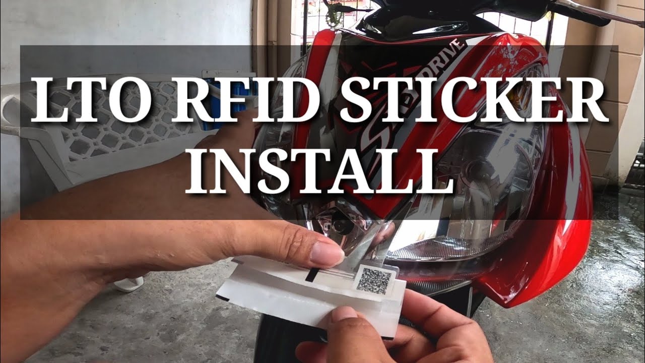 LTO RFID STICKER FOR MOTORCYCLE - YouTube
