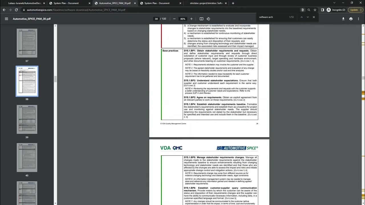 Automotive SPICE in opensource StrictDoc tool, with System Architecure ideas - YouTube