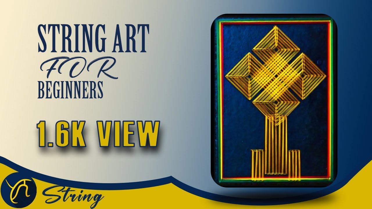 How to make a holy cross in string art. - YouTube