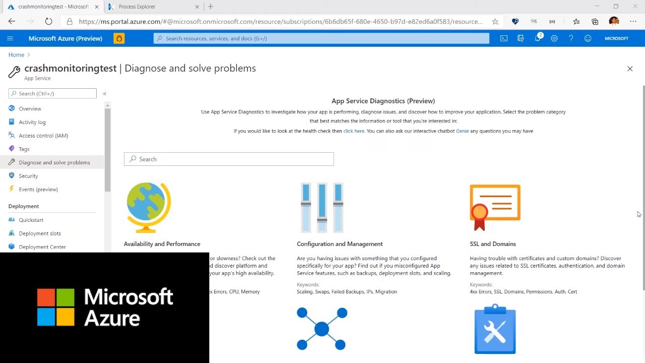 Diagnosing Application Crashes With Azure App Services