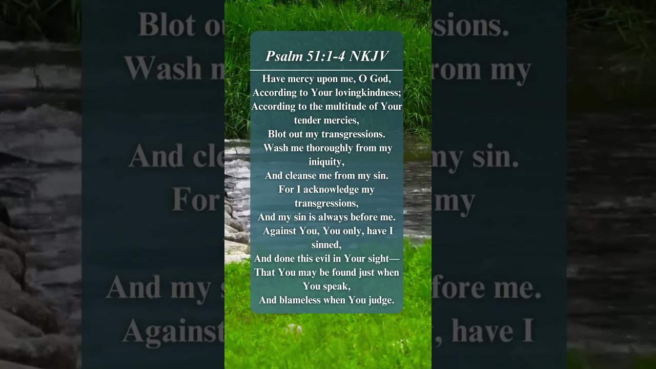 Psalm 51 1 4 NKJV Amen YouTube Psalm 51 1 4 NKJV Amen YouTube