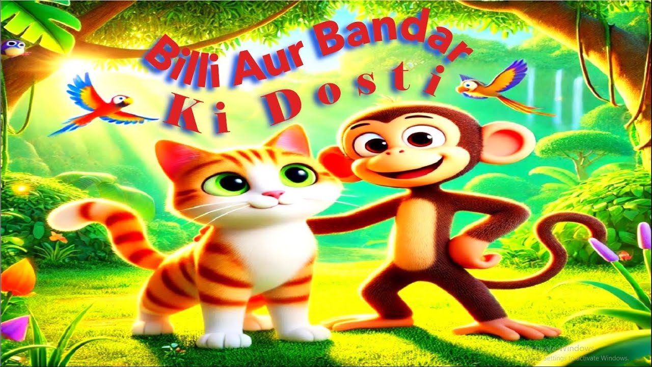 Billi our Bandar Ki Dosti I Fun & Friends Kids Songs - YouTube