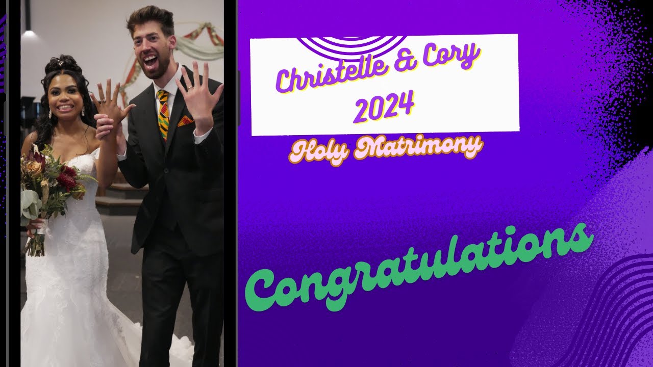 Christelle & Cory Way to Reception (3) - YouTube