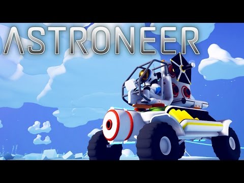 MAKING A ROVER | Let's Play Astroneer Part 2 | Vehicles & Cave ...