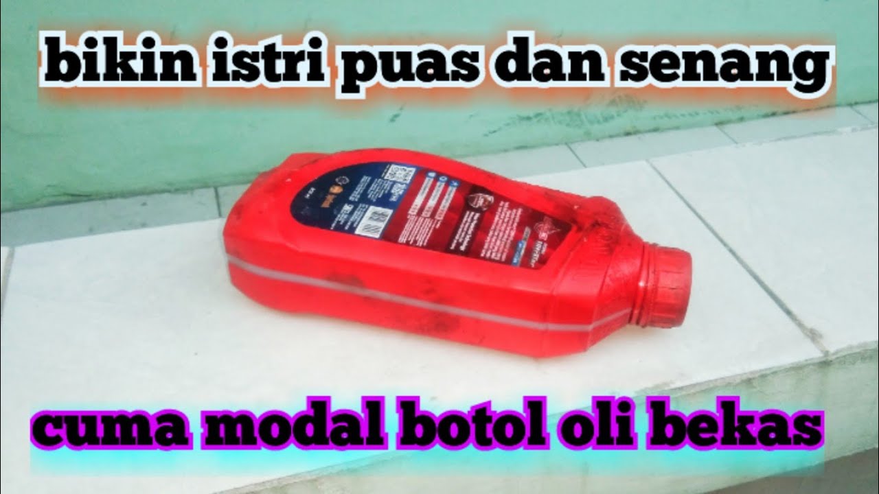 ide kreatif botol oli bekas - YouTube