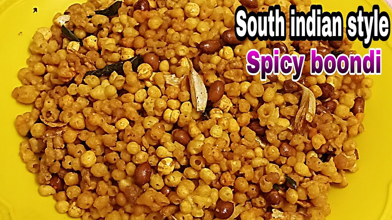 South indian spl spicy boond recipe|Diwali snacks recipe|karam boondi ...