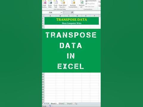 Excel Tips and Tricks 🔥💯 Transpose Data in Excel 😱 #shorts #excel #trending #shancomputerwala ...
