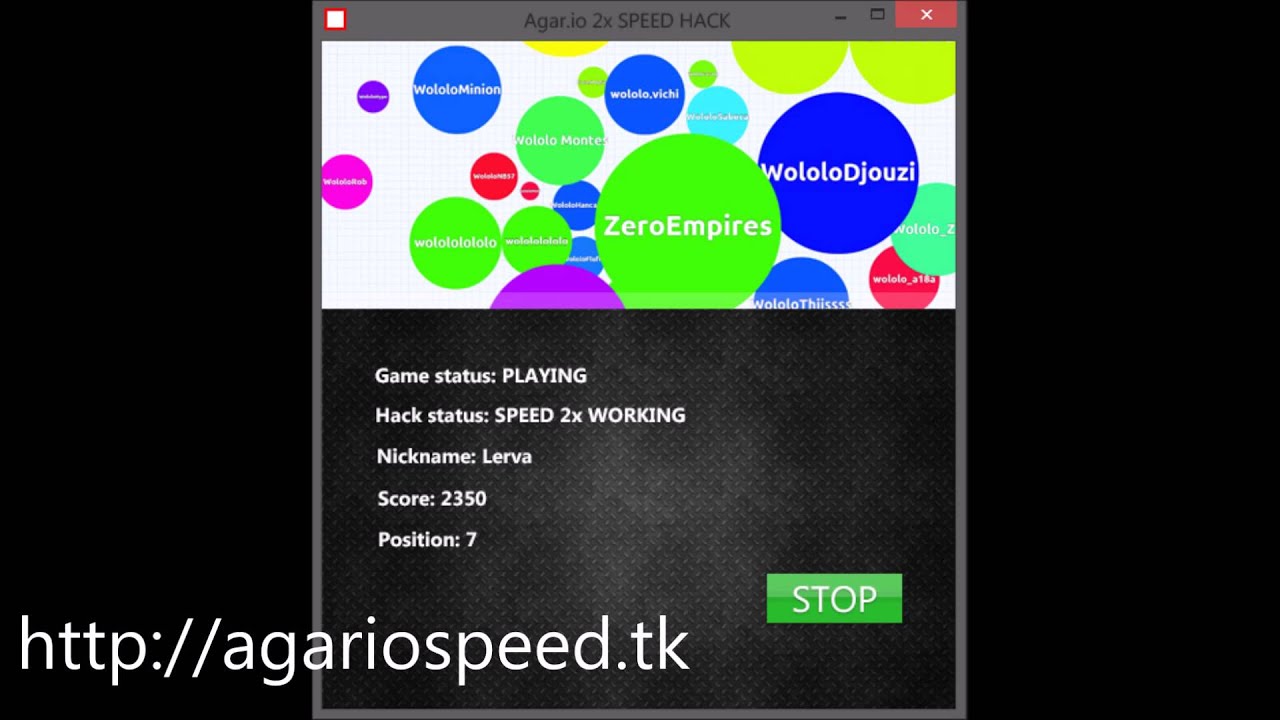 Agar.io 2x SPEED HACK - YouTube