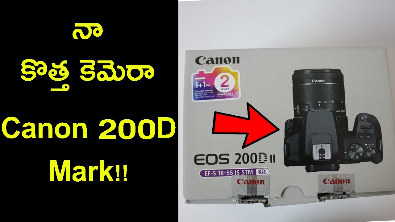 Canon 200D Mark II - 4K DSLR Unboxing - Canon 200D Mark2 - EOS 200D2 ...