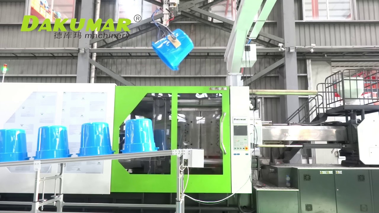 Big Volume Garbage Bin Production Line With DKM1150sv - YouTube