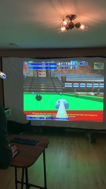 Virtual Pool with trackball setup - YouTube