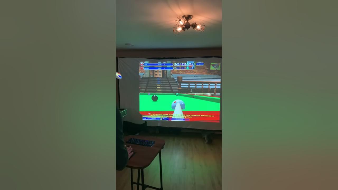 Virtual Pool with trackball setup - YouTube