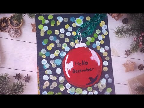 Bokeh effect painting  - Hello December  #art #bokeheffect #bokeh #christmas #hellodecember #trend