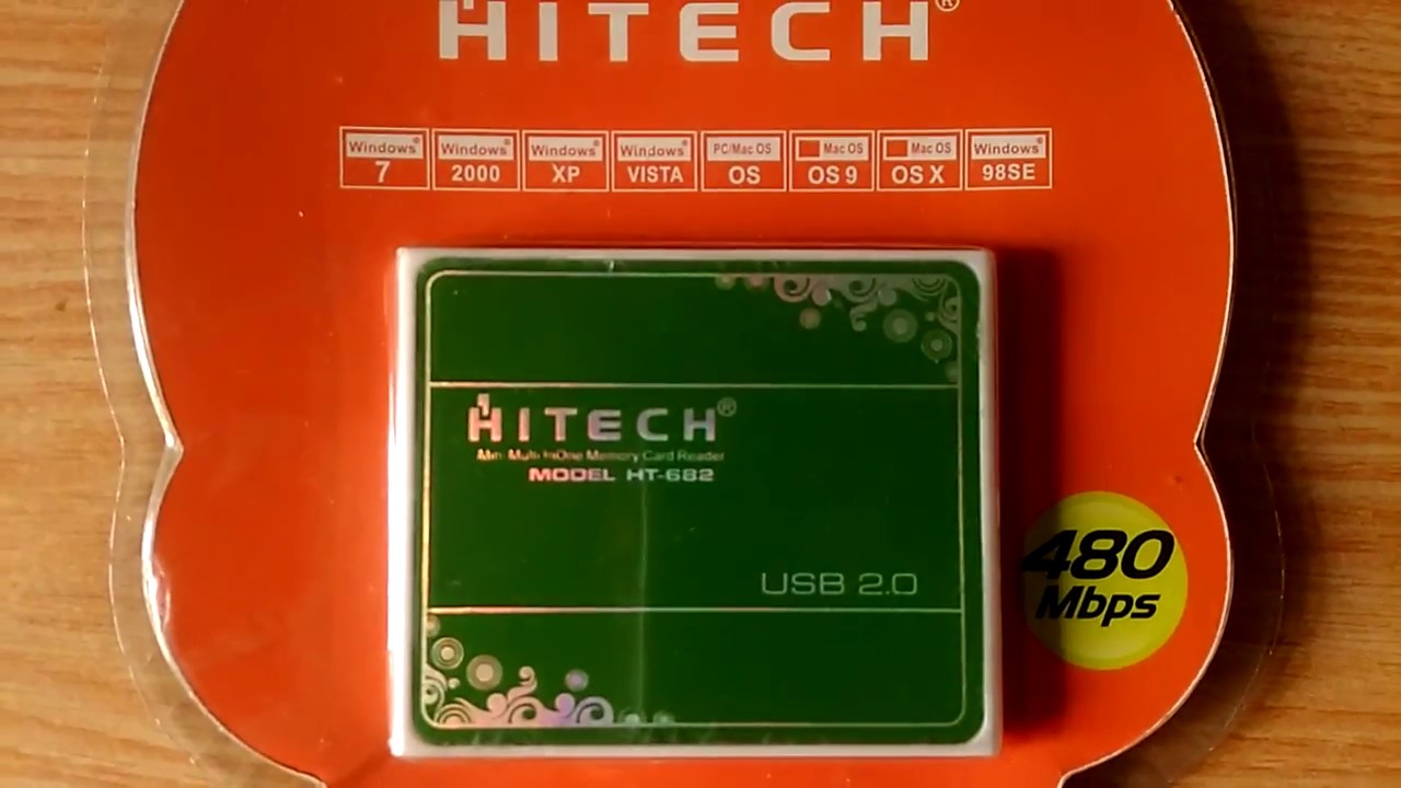 HITECH mini multi in one memory card reader - YouTube