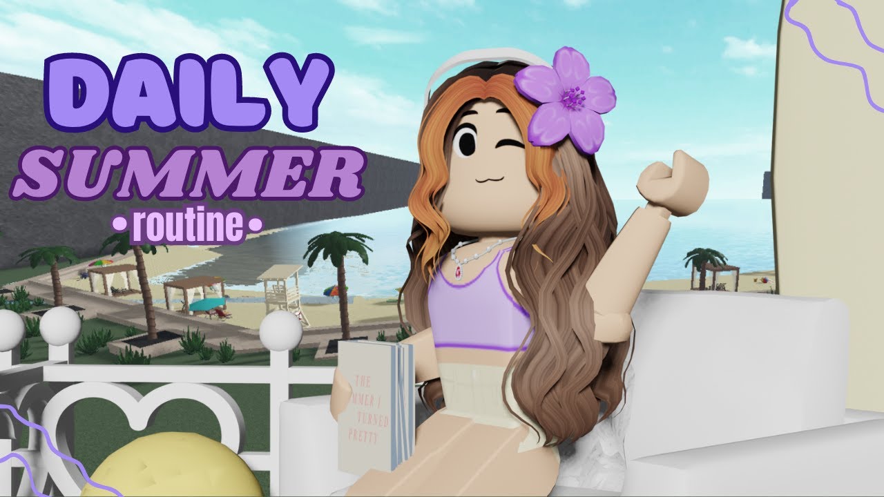 My DAILY SUMMER Routine | (Roblox Bloxburg Roleplay) | #roblox - YouTube