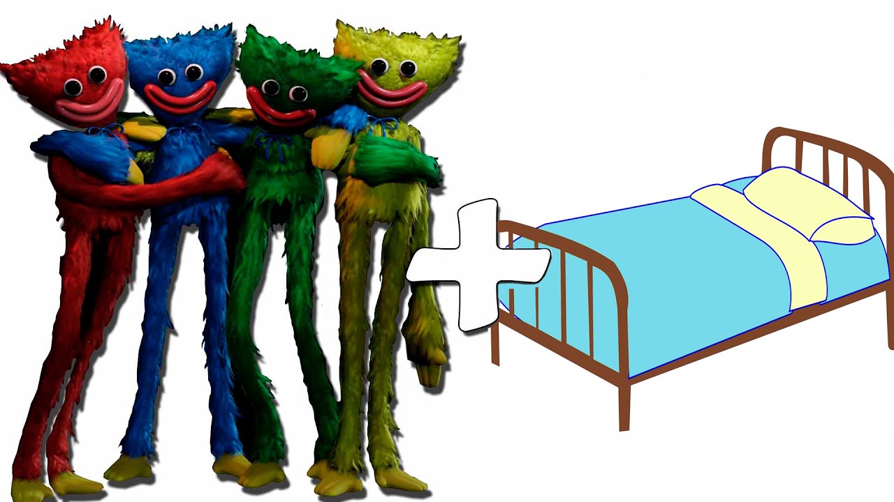 Huggy Buddies + Bed = ??? Poppy Playtime Animation - YouTube