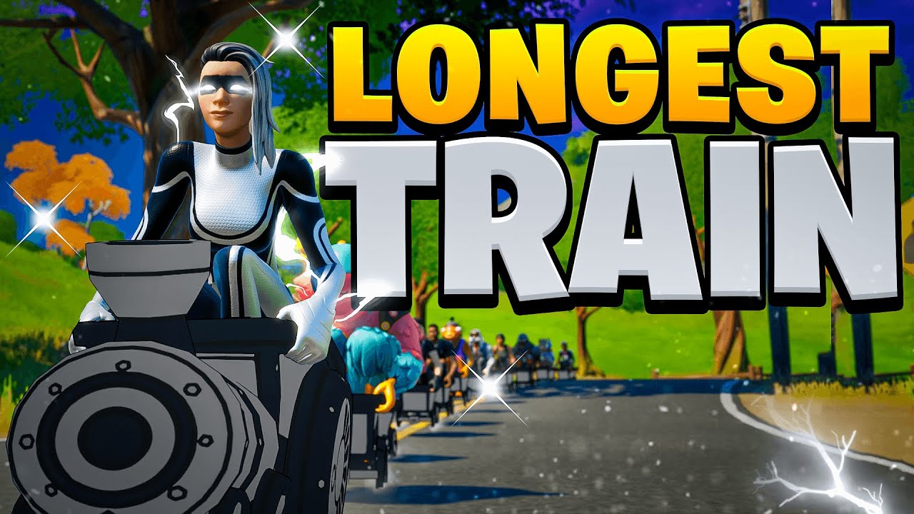 The Longest Train in Fortnite (Chugga Chugga Emote) - YouTube