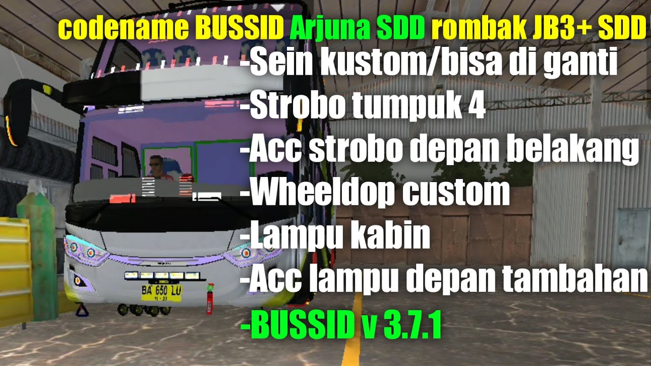 Codename BUSSID arjuna SDD to JB3+ SDD || BUSSID v3.7.1 - YouTube
