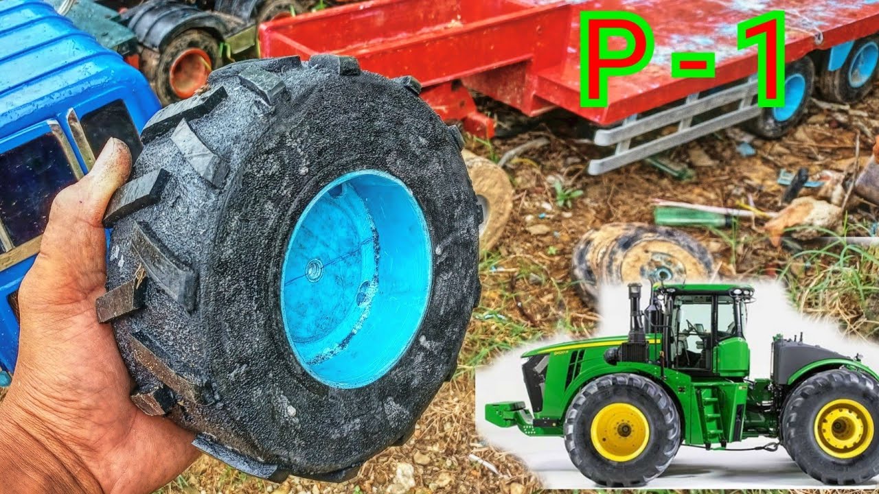How to make tires Tractor RC scale 1/10 - YouTube