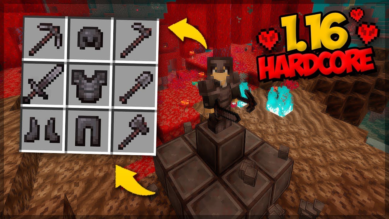 FIQUEI FULL NETHERITE EM 10 HORAS! - Minecraft Desafio Hardcore 03 ...