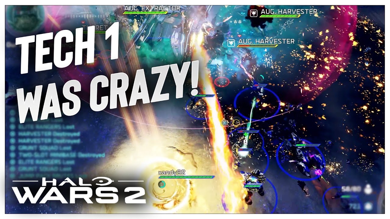 Tech 1 was CRAZY in this game! Halo Wars 2 - YouTube