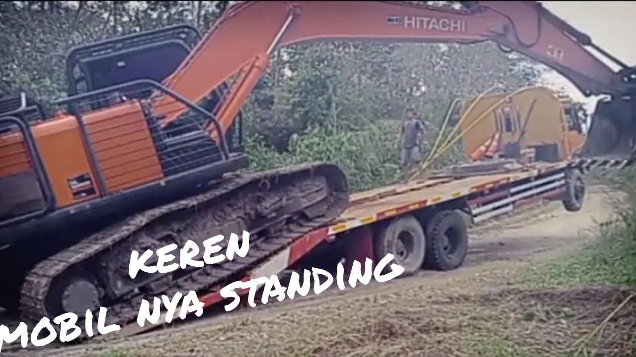 excavator naik mobil/trado - YouTube