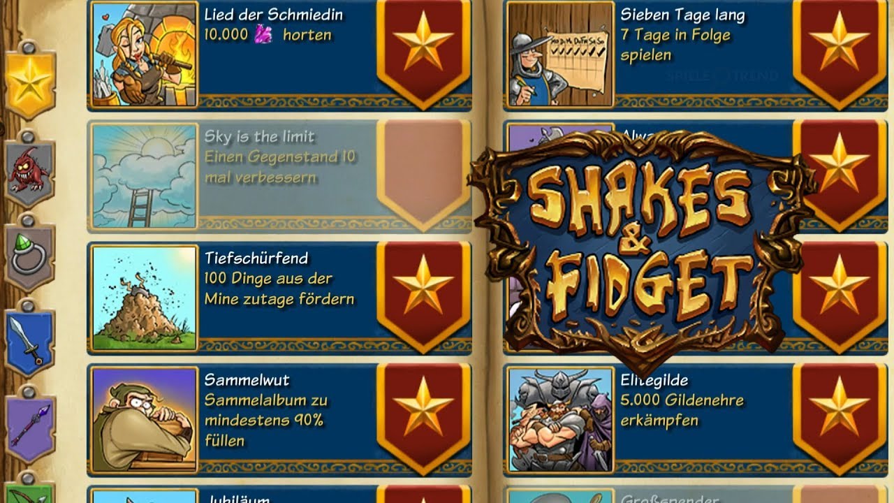 SFGame: Fortschritt bei den Achievements | Let's Play Shakes & Fidget ...