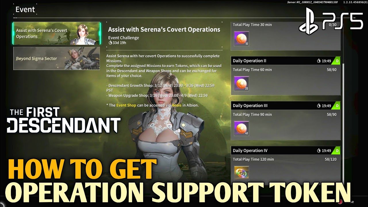 How to Get Operation Support Token THE FIRST DESCENDANT Operation ...
