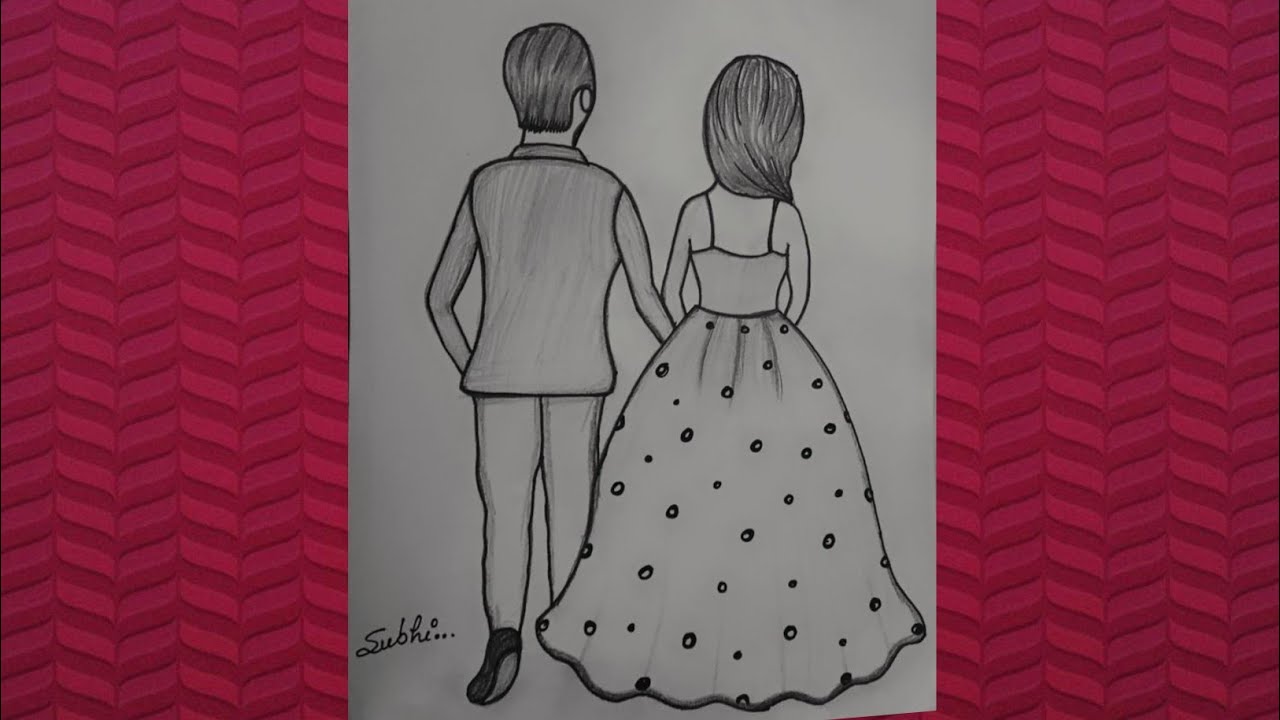 How to Draw Couple Very easy/step by step Drawing tutorial, Couple ...