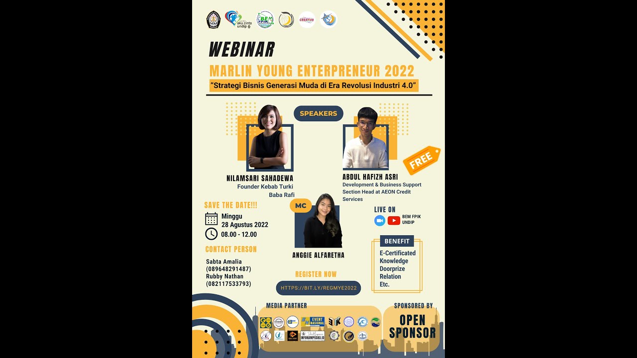 Marlin Young Entrepreneur 2022 BEM FPIK UNDIP - YouTube