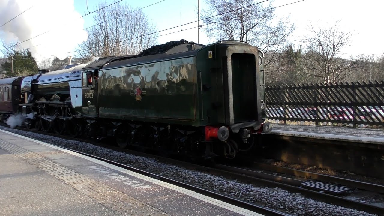 60103 Flying Scotsman at Shipley on 08/01/18 on a light loco movement ...