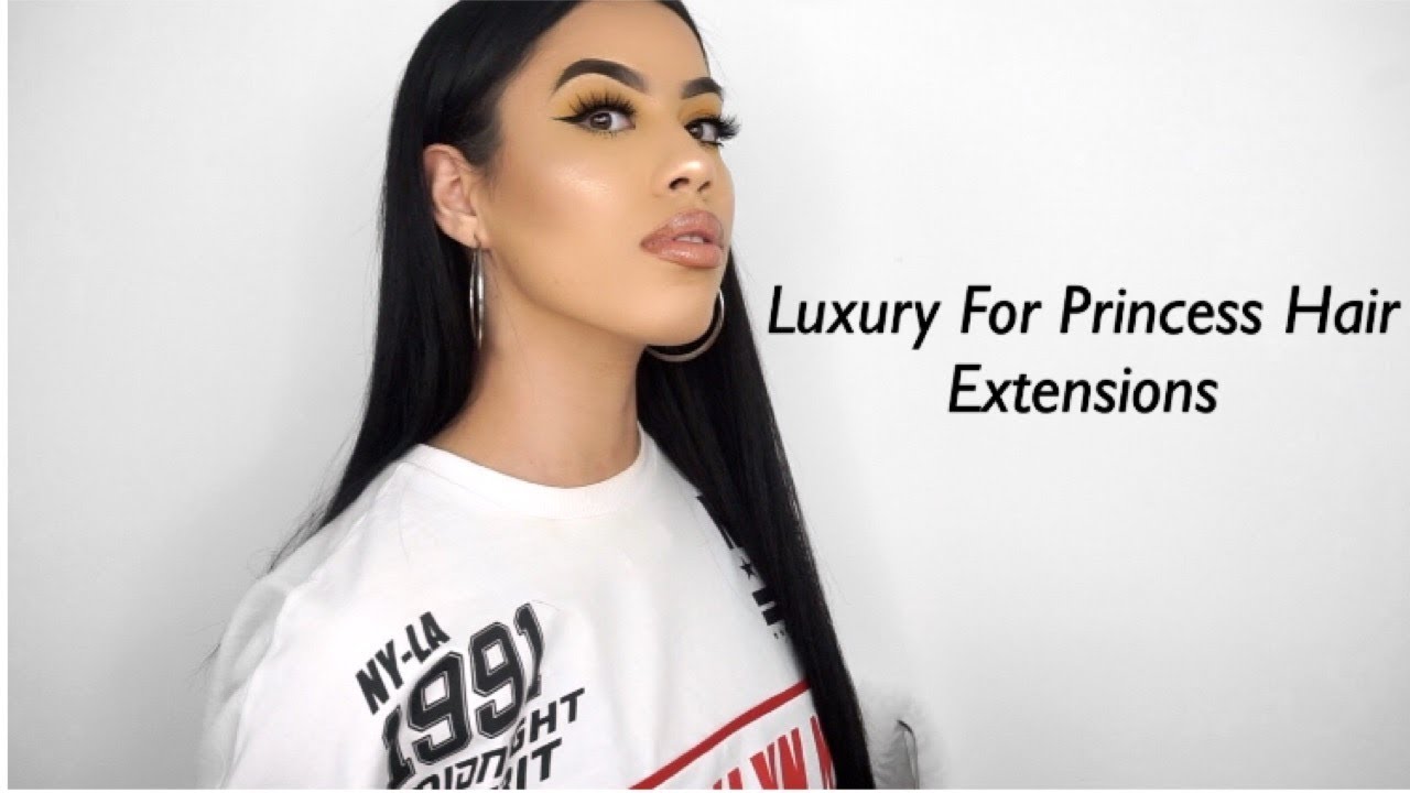 LUXURY FOR PRINCESS HAIR EXTENSIONS REVIEW/DEMO - YouTube