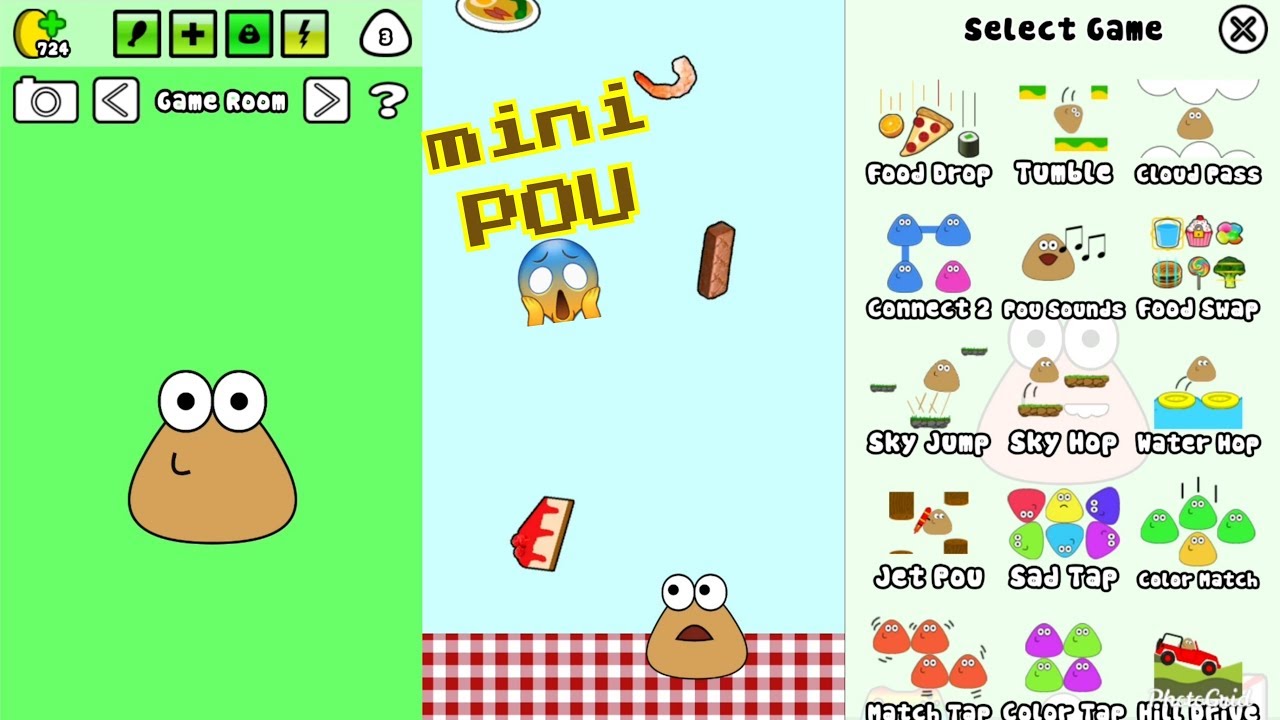 MINI POU | Food Drop - YouTube