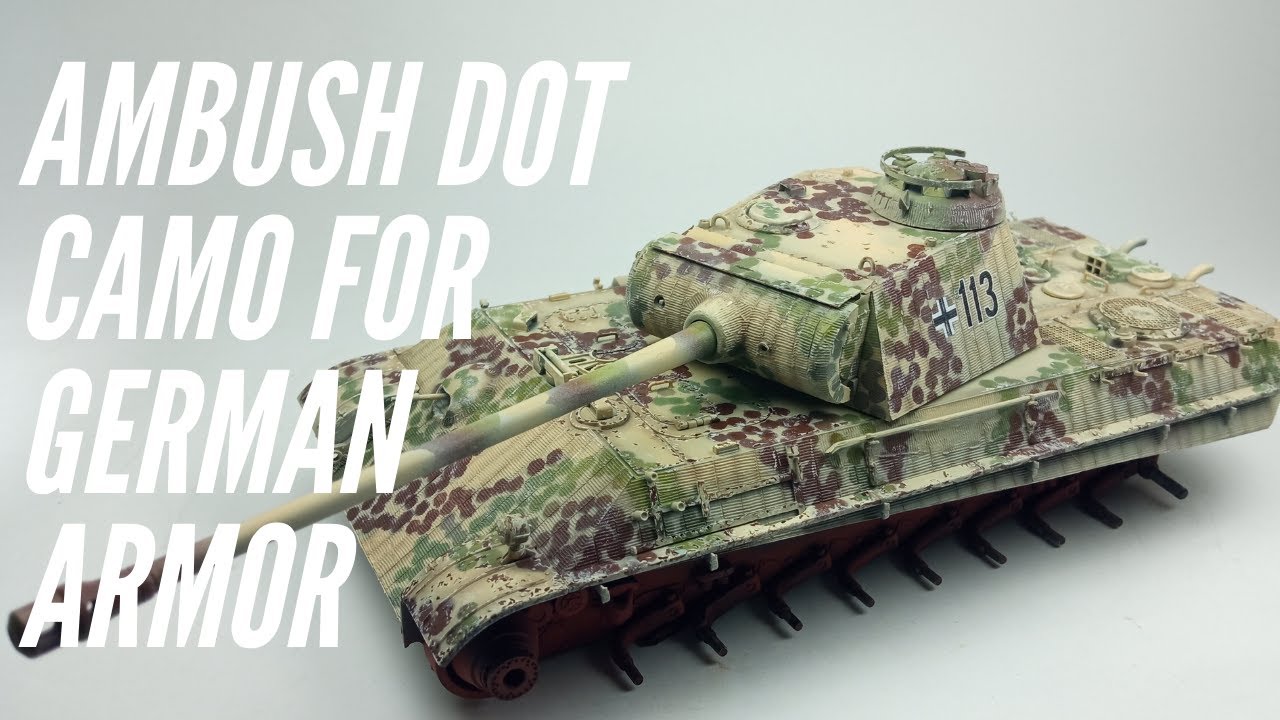 AMBUSH DOT CAMO - TUTORIAL FOR GERMAN ARMOR - YouTube