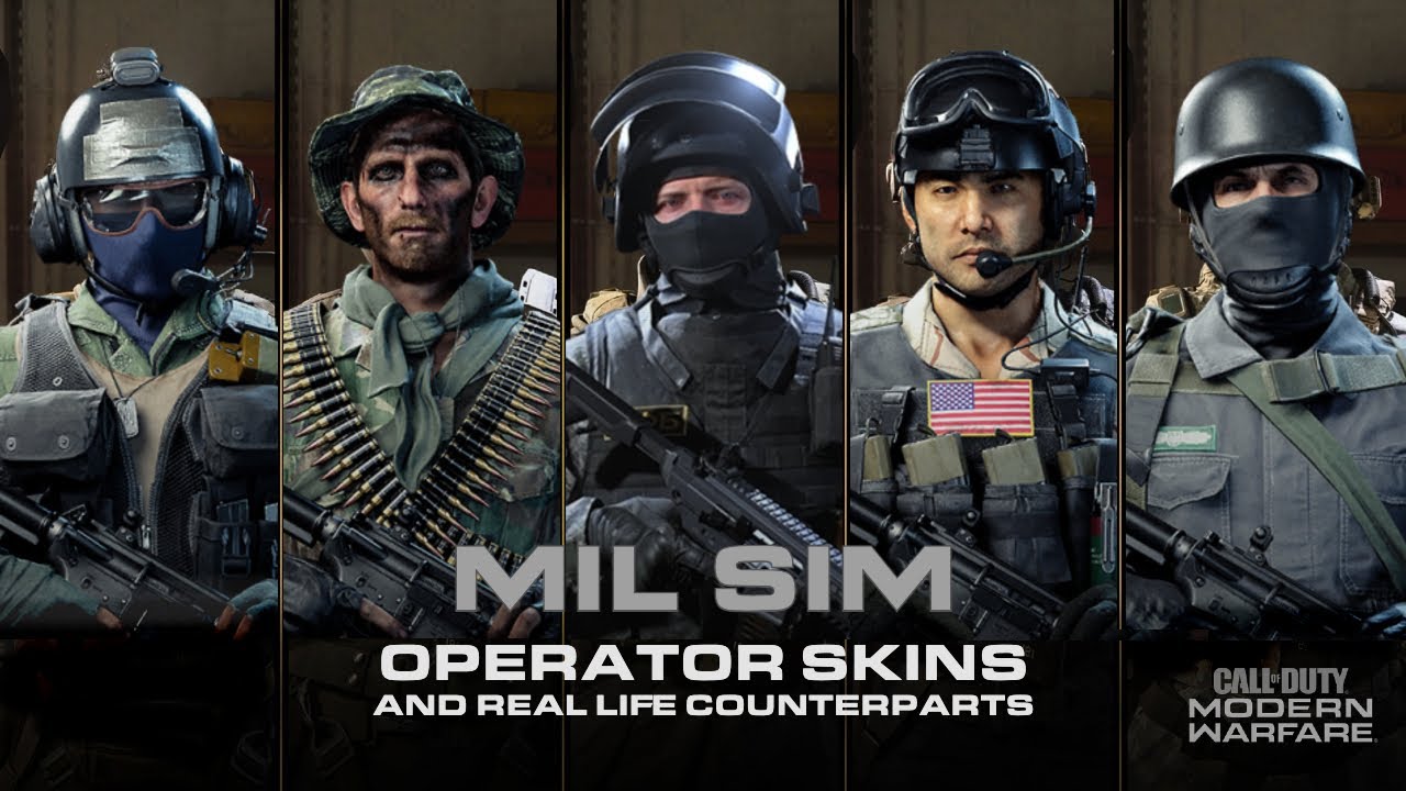 Warzone Mil-Sim Operators and Real Life Counterparts | Part Four - YouTube