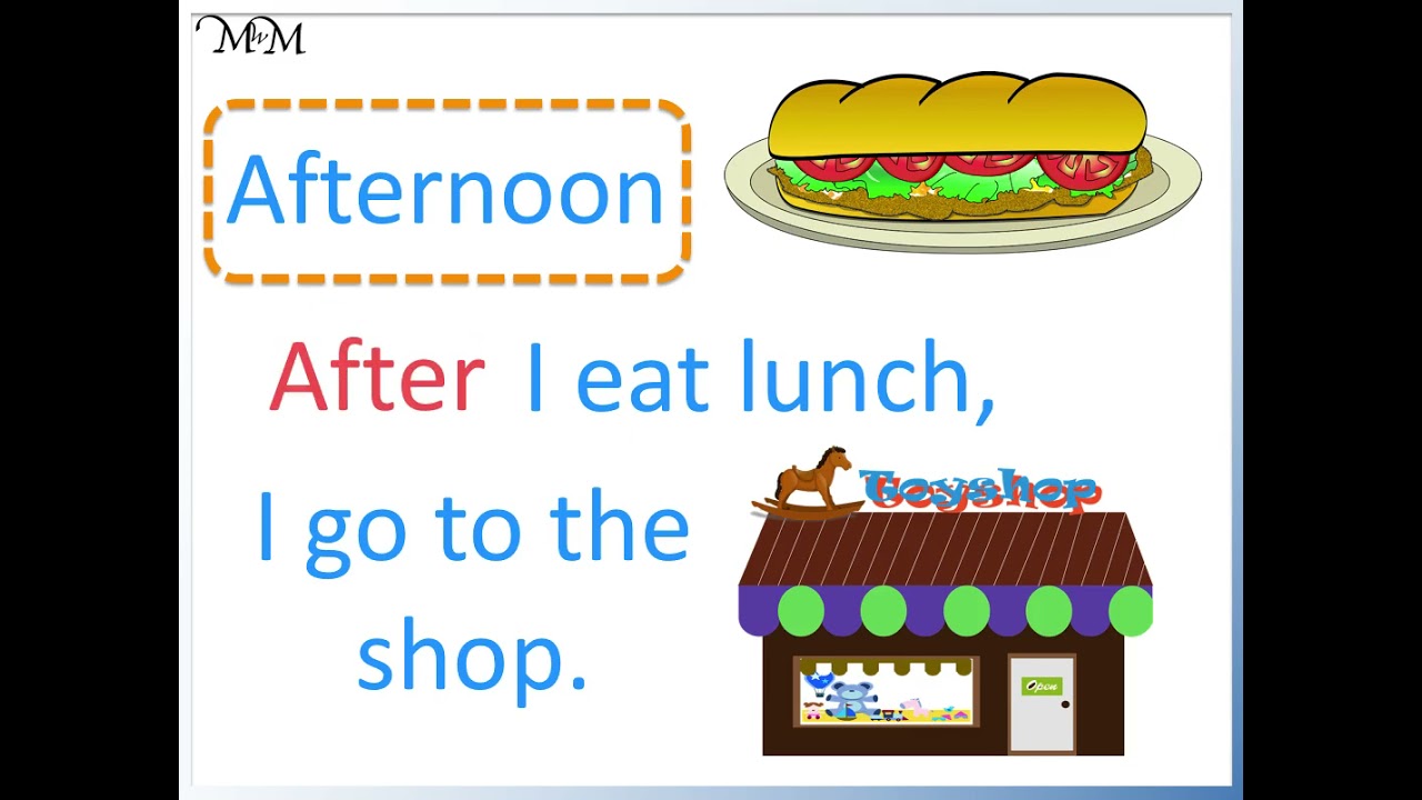 Learning the Times of Day: Morning Afternoon and Evening - YouTube