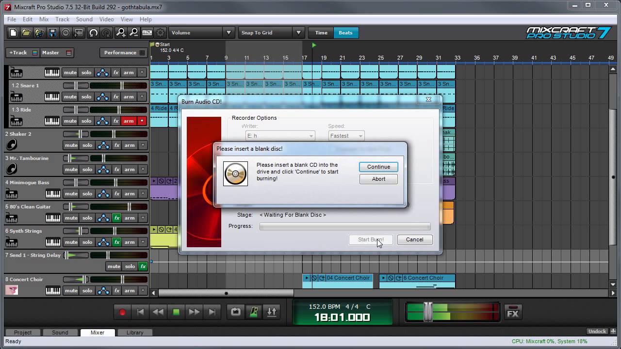 Mixcraft 7 Publishing Projects: CD Burning - YouTube