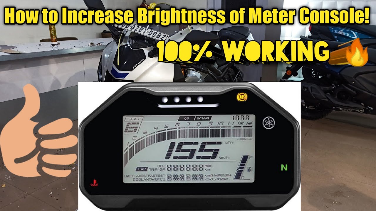 How to Increase Brightness of R15M/V4 Meter Console !! 100% working ...