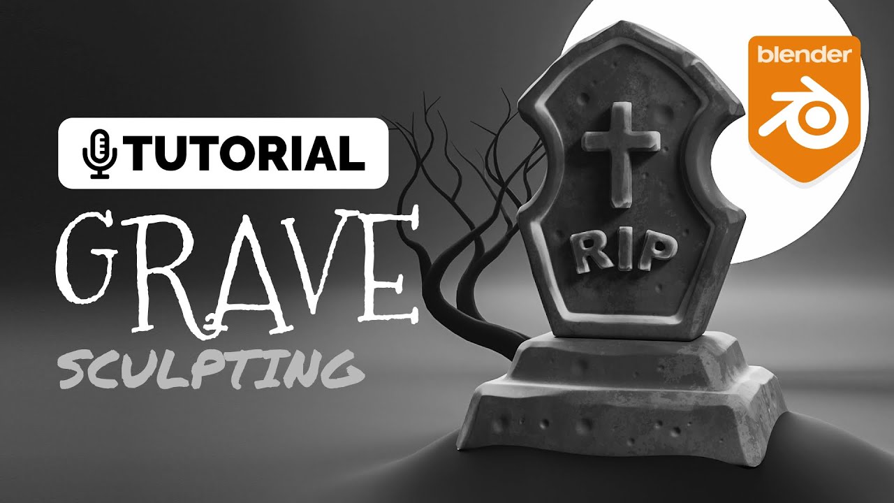 Blender Gravestone Sculpting Tutorial | Polygon Runway - YouTube