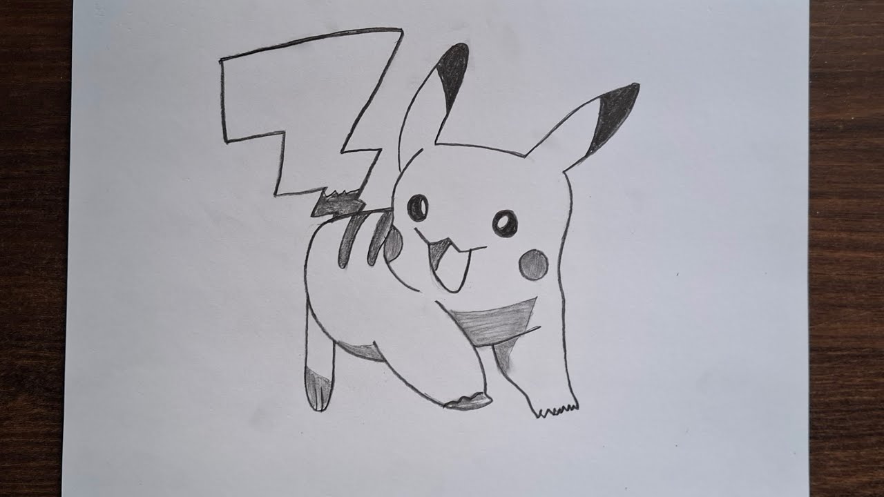 Pikachu drawing || How to draw Pikachu step by step for bignners ️ ...