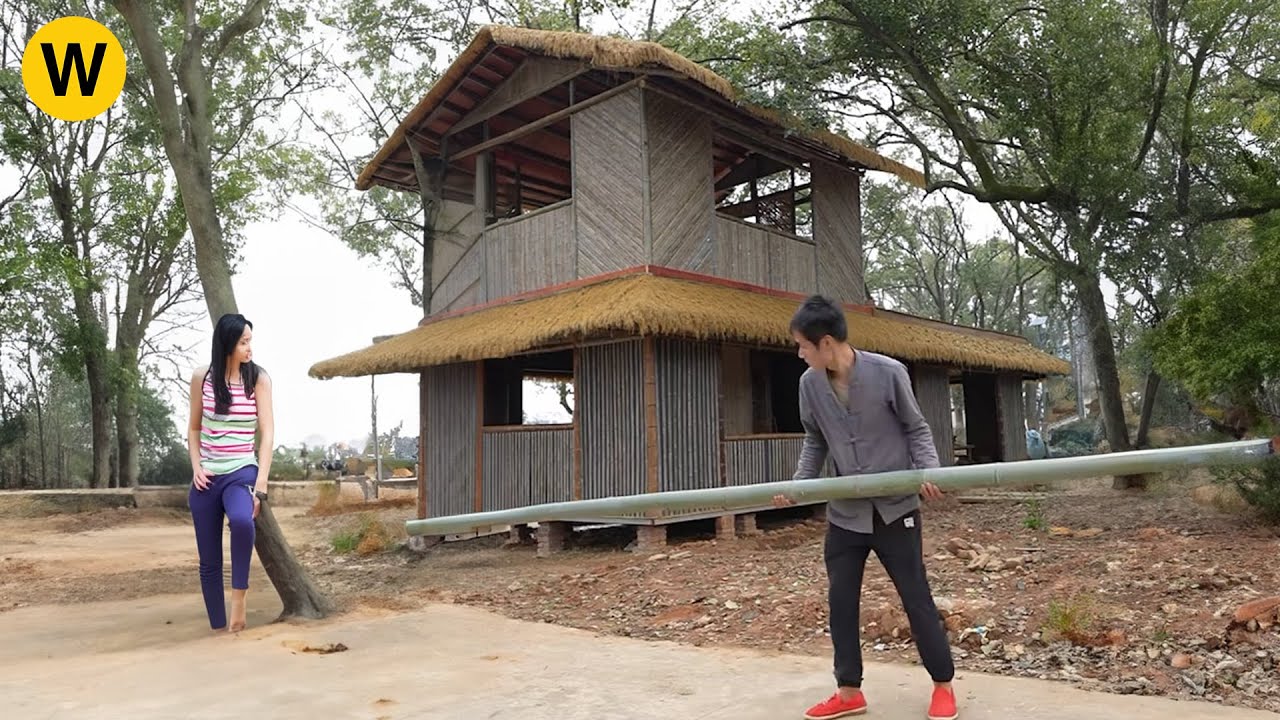 The genius man built a house with natural materials, he deserves a ...